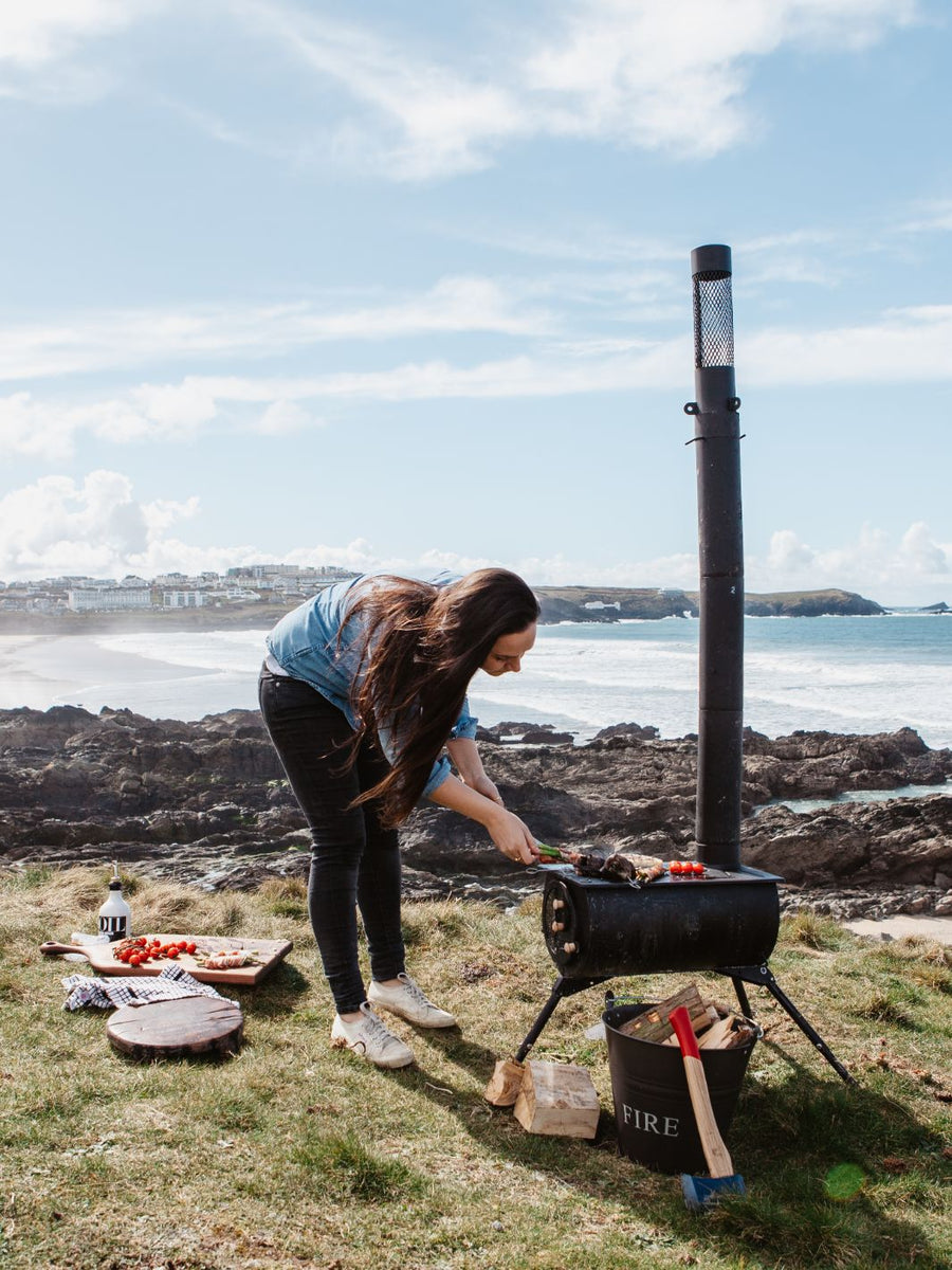 The Frontier Plus™ - Outdoor Wood Burning Stove - Anevay Stoves