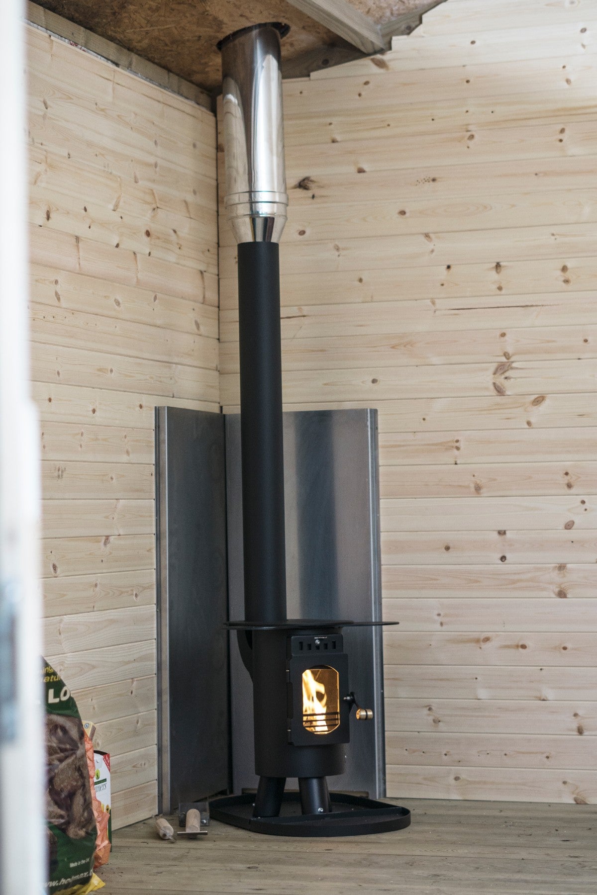 Wood Burning Stove Heat Shield (Single). Anevay Stoves